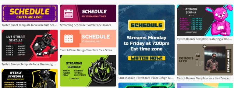 Twitch Schedule Template: 3 Quick Tips on Creating it