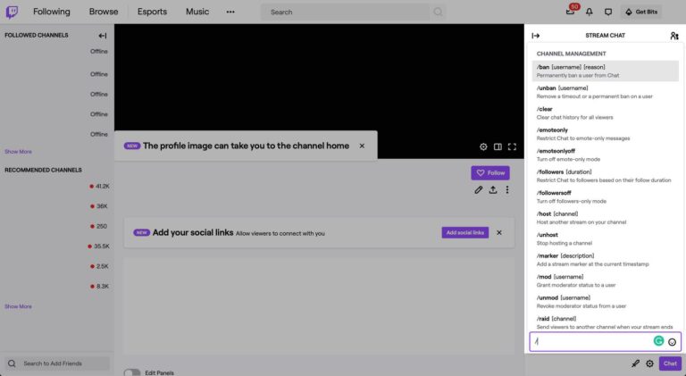Must Have Twitch Commands for Viewers or Broadcasters [2023]