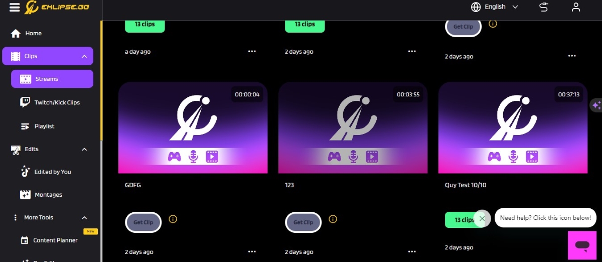 Eklipse Features Update (13/10): Local File VOD Upload, Weekly Showcase ...