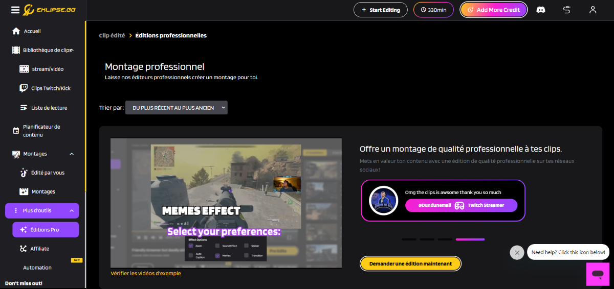 Bye JoinCombo! Eklipse New Features Now Supports French
