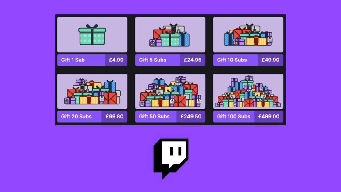 How Much Is 100 Gifted Subs on Twitch in 2025? (Cost & Streamer Payout ...